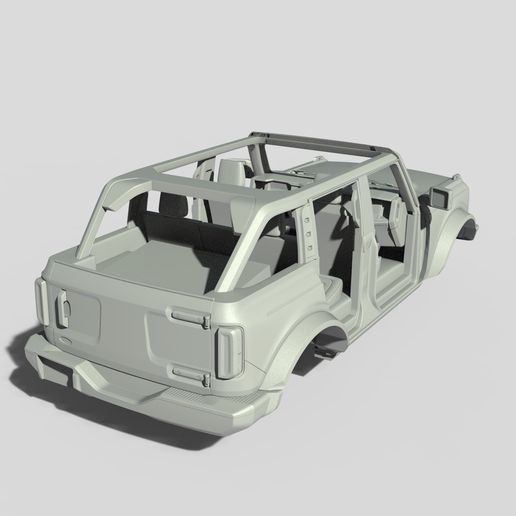 🚙 FORD BRONCO SOFT TOP NEW STL 3D model 354mm 3D print Axial・ STL File ...