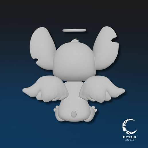 Stitch Angel - The celestial version of Experiment 626 🪽 .・ STL File ...