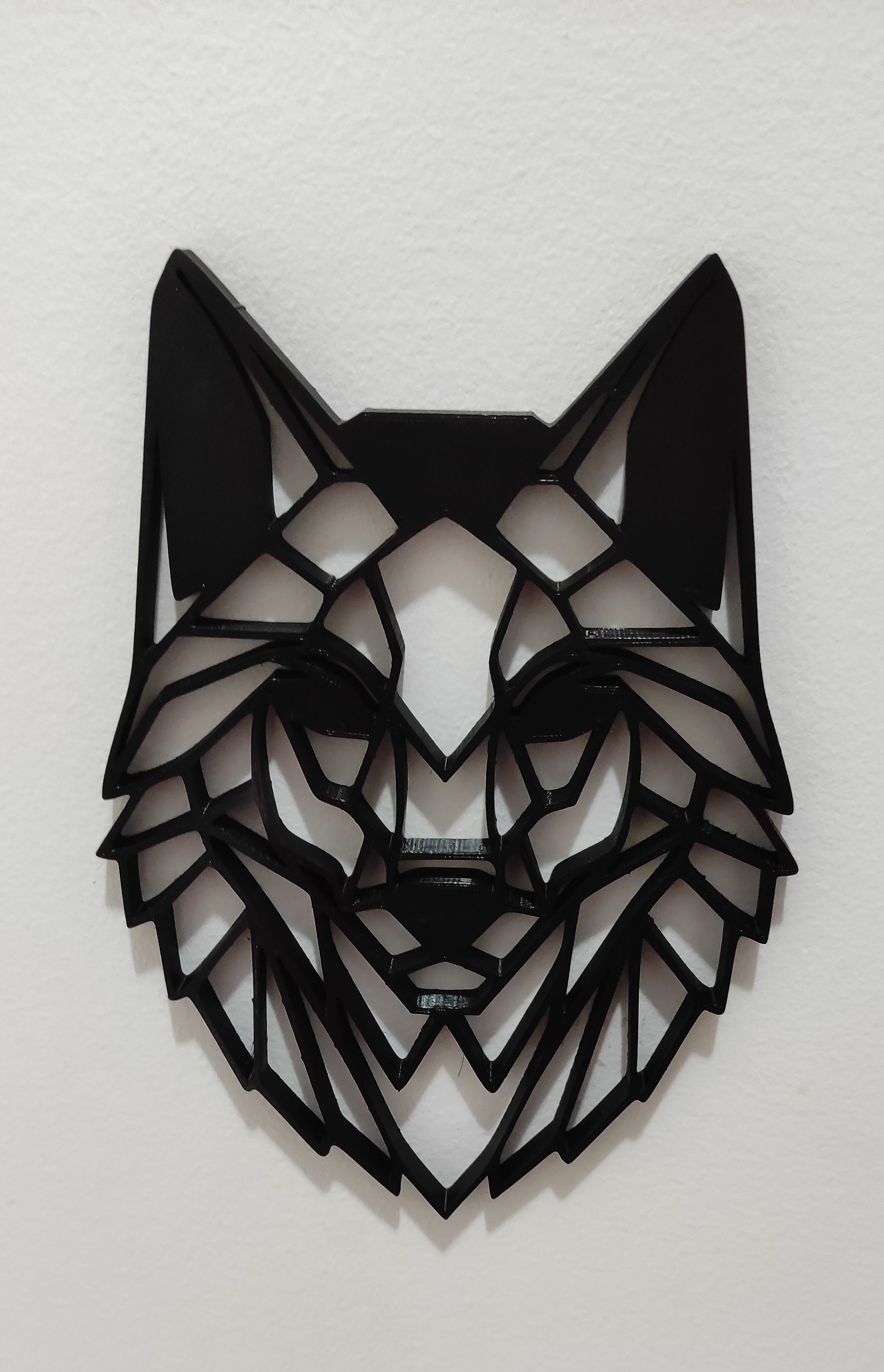 Fichier STL TABLEAU LOW POLY LOUP/ WOLF・Plan à imprimer en 3D à télécharger・Cults