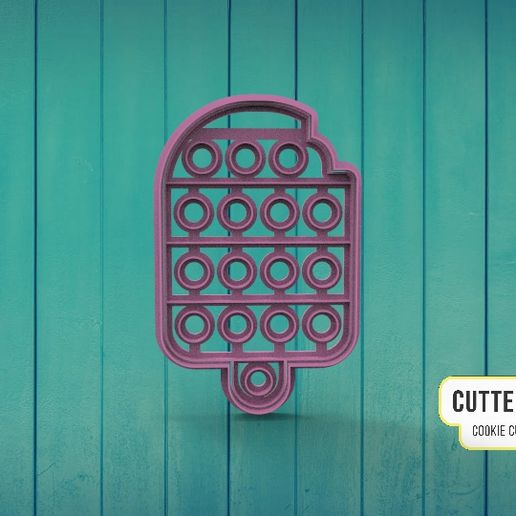🍪 Pop It Popsicle popsicle pop it Cookie cutter・ STL File for ・Cults