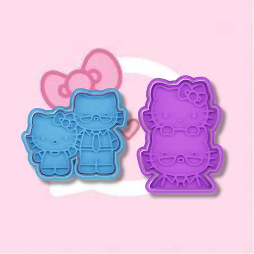 👋 hello kitty cookie cutter set・ STL File for 3D printing・Cults