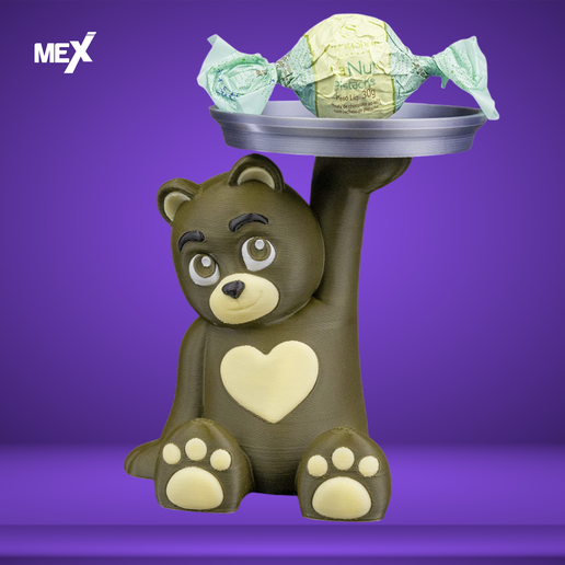 STL file Teddy’s Treats - The Sweetest Candy Holder 🍬 ・3D printable ...