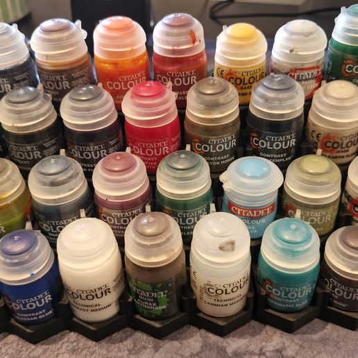 🎨 Modular Citadel/Vallejo Paint Rack・3D Print with the Bambulabs A1 3D ...