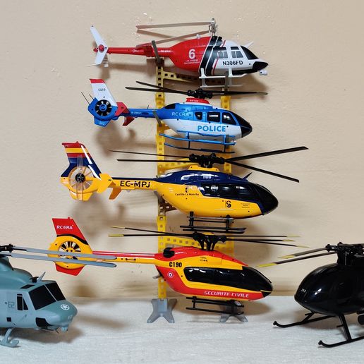 🚁 Modular Stackable Helicopter Holder Tower with Helipads・ STL File for ...