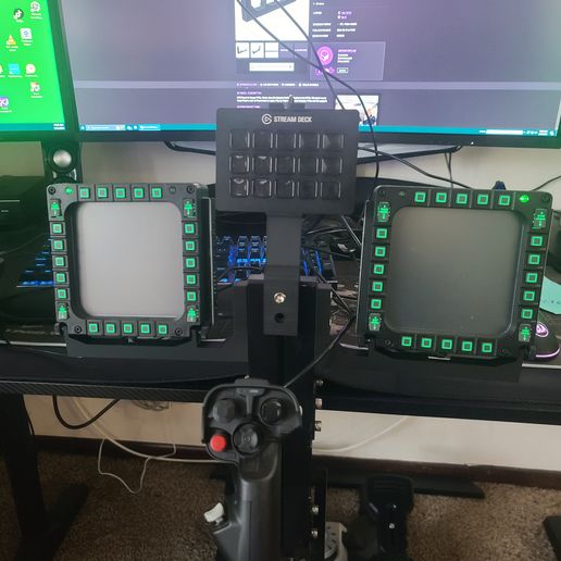 STL file MFD Mount for Hotas Mounts, No Supports Needed ️ ・3D printer ...