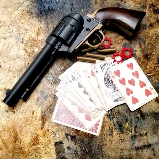 3D print 2 in 1 Peacemaker and Blackhawk Revolver Cap Gun BB 6mm・Cults