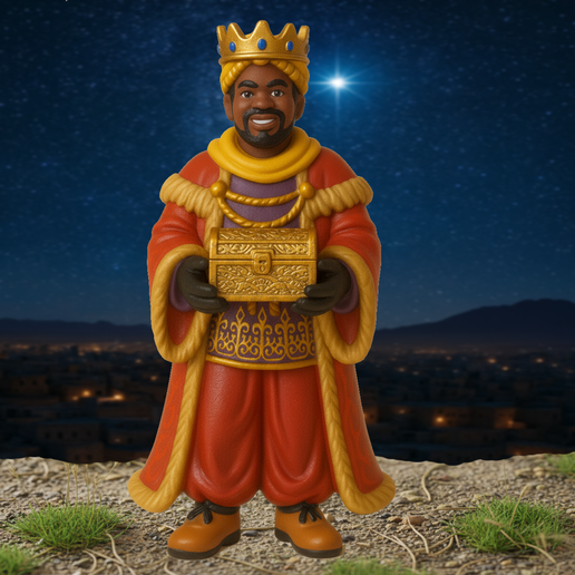 🎄 BALTASAR / BALTHAZAR - NATIVITY 2025 HAPPY CHRISTMAS (100mm)・Archivo ...