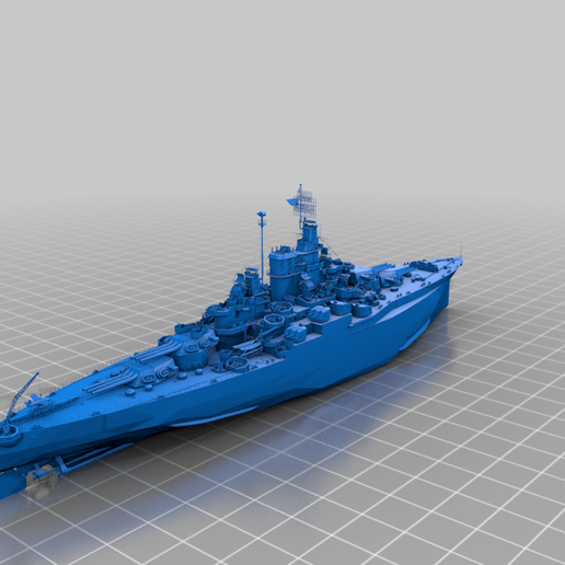 👴 USS California・Free 3D File for ・Cults