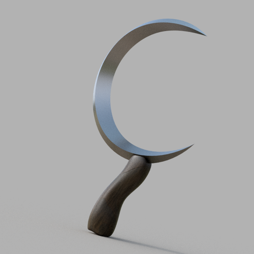 🌙 Fantasy - Moon sickle・ OBJ File for 3D printing・Cults