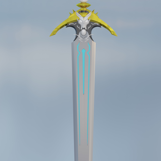🧑‍🏫 Teacher Sword from Reincarnated as a Sword・ STL File for ・Cults