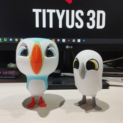 🪨 Puffin & Rock・ STL File for 3D printing・Cults