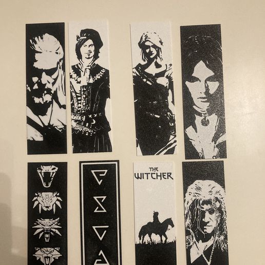 3D file 8 Witcher bookmarks 🔖 ・Model to download and 3D print・Cults