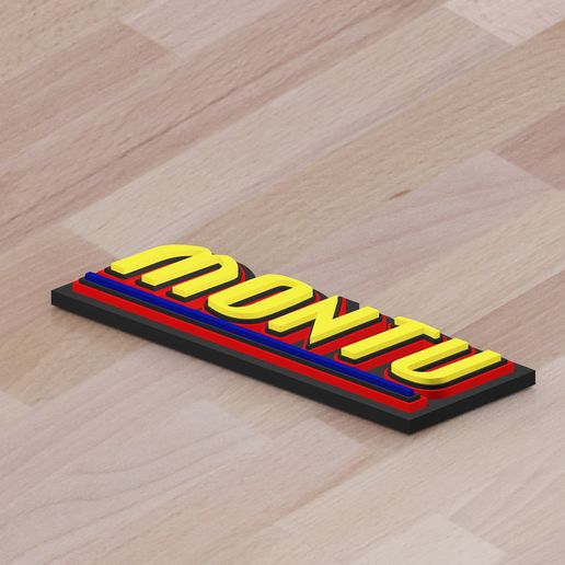 Free STL file Montu - Logo 🎢 ・Design to download and 3D print・Cults