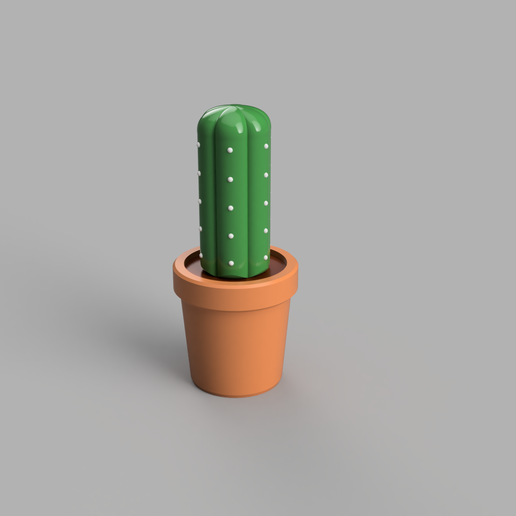 3MF file Cactus Screw Top Pot - Container - Long Boy 🌵 ・3D print design ...