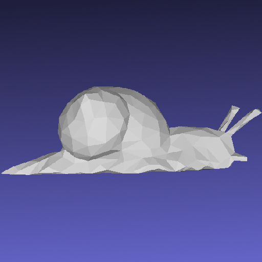 🐌 low poly snail・Free STL File for 3D printing・Cults