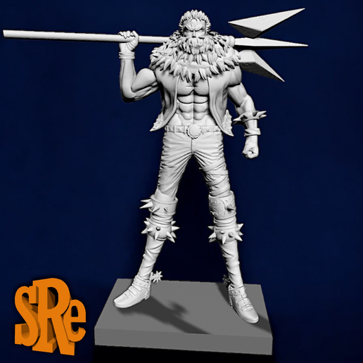 🧣 Charlotte Katakuri with and without Scarf - One piece・ STL File for ...