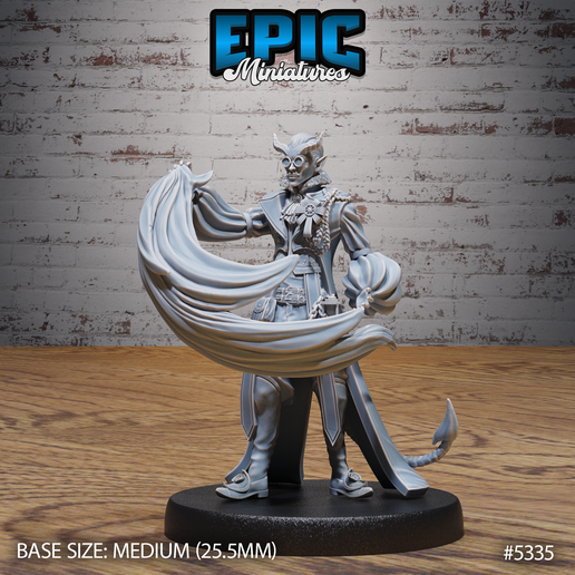 🔥 Tiefling Noble Fire ‧ DnD Miniature ‧ Tabletop Miniatures ‧ Gaming ...
