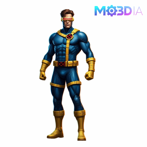 🎨 CYCLOPS FAN ART 18CM・Archivo STL para Impresión 3D・Cults
