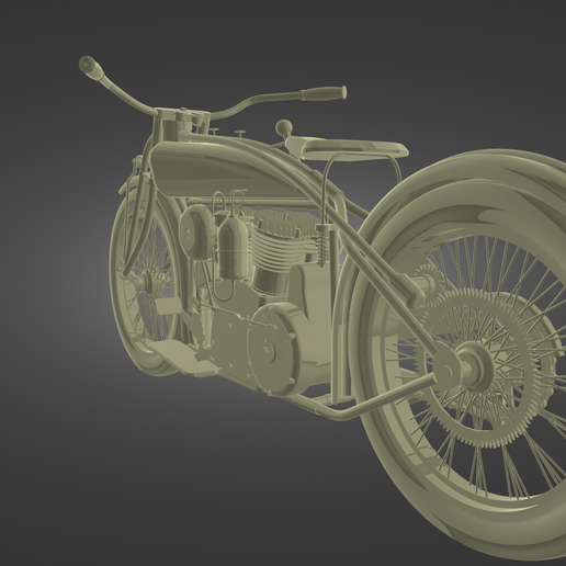 🏍️ 1925 Indian Scout・ STL File for ・Cults