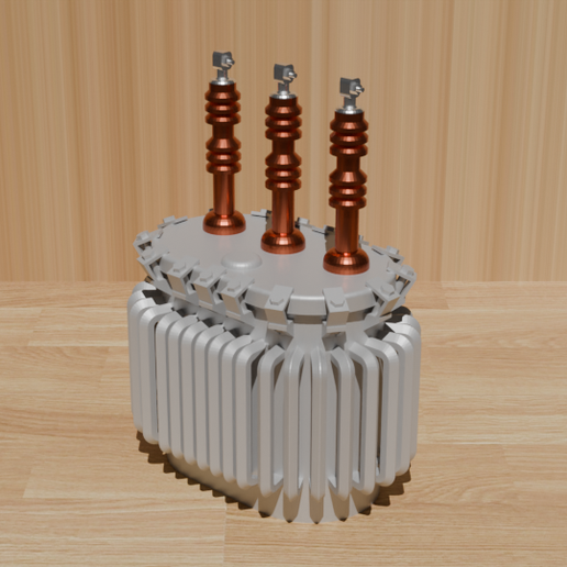 ⚡ Three-Phase Transformer Model 200 KVA - Maqueta Transformador ...