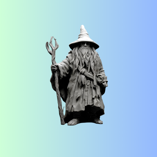 STL file Friendly Wizard 🎲 ・Template to download and 3D print・Cults