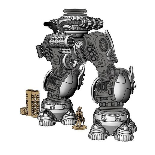 🔥 Gigante-A Legs (1/56th Scale Superheavy Mech)・ STL File for 3D ...