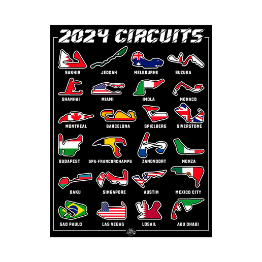 STL file All F1 Circuits 2024 🎨 ・3D printable model to download・Cults