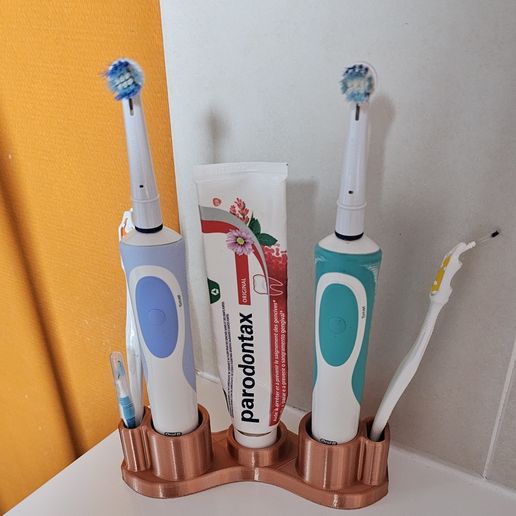 🛁 Support brosses à dents・ STL File for 3D printing・Cults