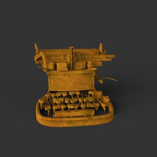 🎠 Rustic Vintage Typewriter Model・ STL File for 3D printing・Cults