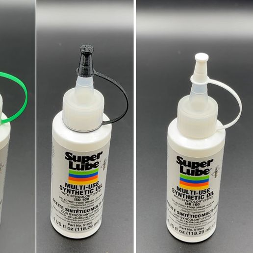 🍾 Super Lube 4oz bottle Cap and Wall Mount・Free STL File for 3D ...