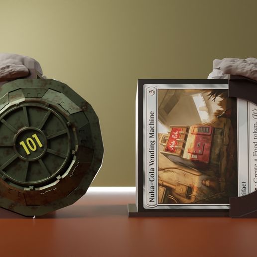 📦 Fallout shelter Commander Deck Box: Vault 101 #016・ STL File for 3D ...