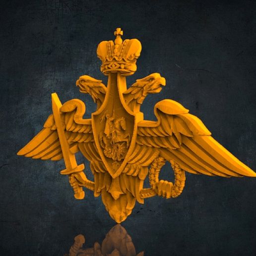 🦅 Eagle Crest 3D STL Model for CNC Router, Artcam, Vetric, Engraver ...