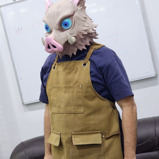 3D print Inosuke Mask - Demon Slayer Cosplay Helmet - Kimetsu no Zaiba ...
