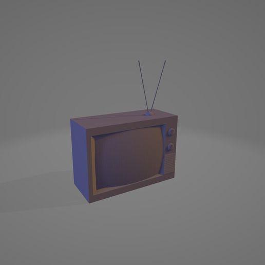 📶 Retro Basic TV miniature・ STL File for 3D printing・Cults