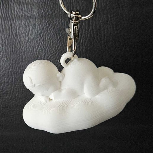 3D file Baby Sleeping on Cloud 👶 ・3D printable model to download・Cults