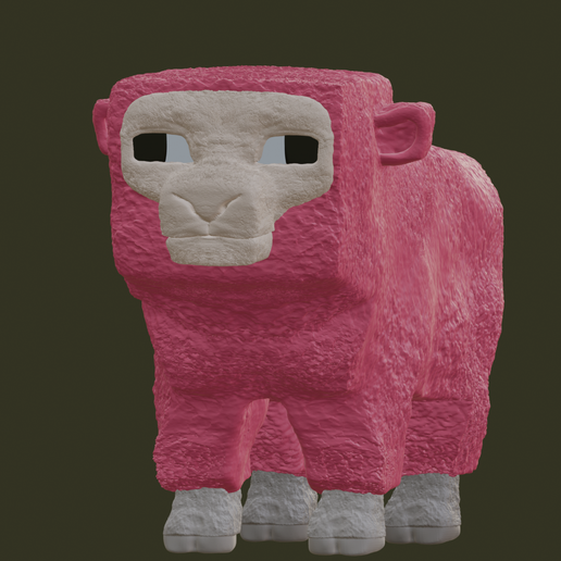 🐑 Sheep Minecraft movie・ STL File for 3D printing・Cults