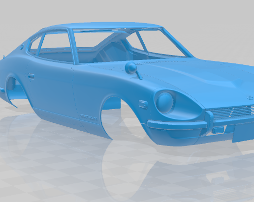 🚗 Datsun 240Z - Full Body Model・ 3D File for 3D printing・Cults