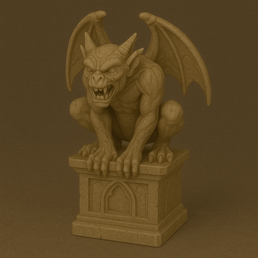🗿 Gargoyle Perch・Free 3MF File for 3D printing・Cults