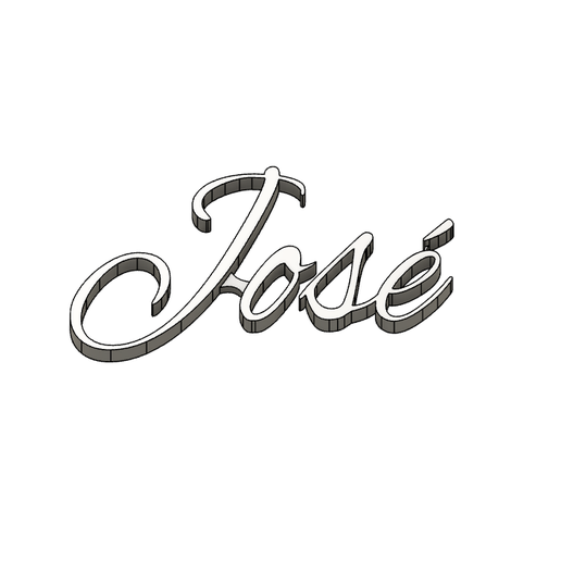 STL file Jose Name 🖼️ ・3D printing design to download・Cults