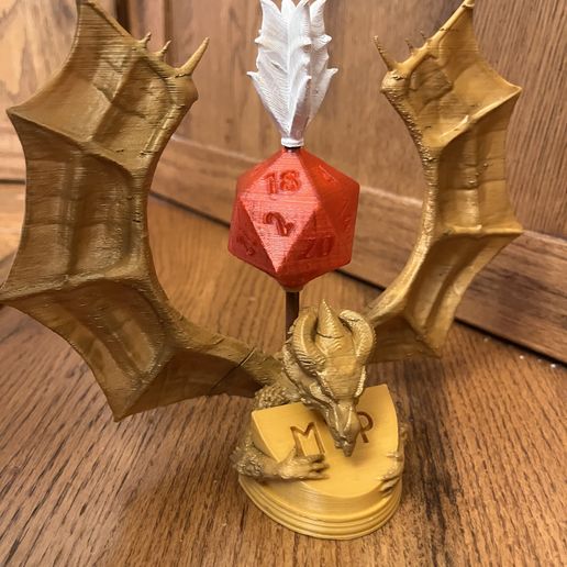 3D printable DnD Dragon Trophy MVP • made with Anycubic kobra neo 2・Cults