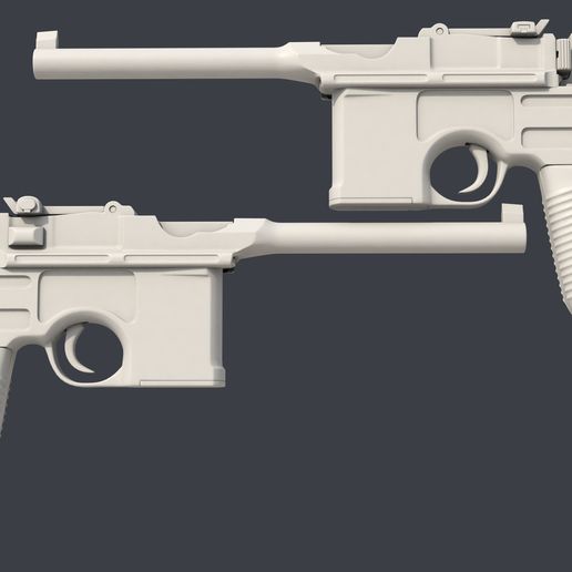 🔫 Mauser C96・ STL File for 3D printing・Cults