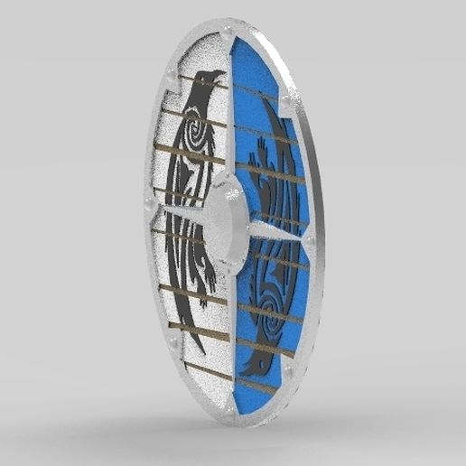 Download STL file Assassin's Creed Valhalla Ravenshield • 3D print design ・ Cults