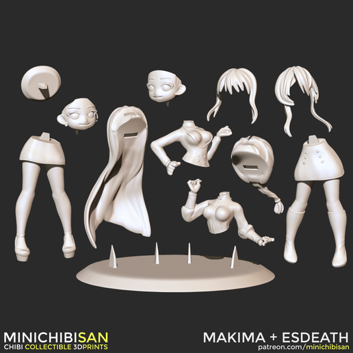 👸 Makima and Esdeath - Unexpected Besties - Crossover Special Anime ...