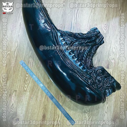 👽 Alien Xenomorph Head Decor Wearable Cosplay・ 3D File for 3D printing ...