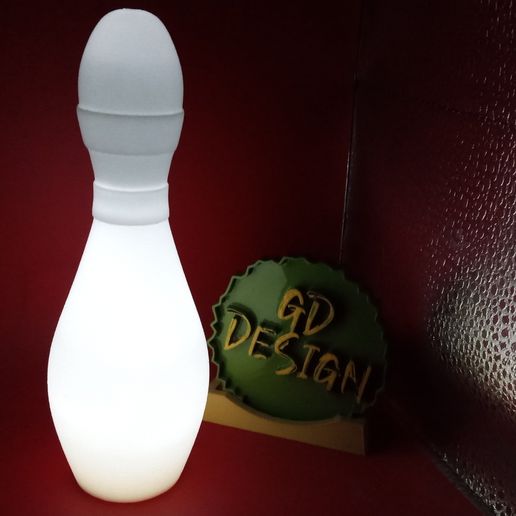 🎳 Bowling Pin Light・ STL File for 3D printing・Cults