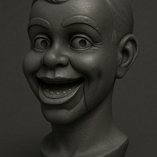 👾 Creepy Ventriloquist Dummy Head – 3D Printable STL Model for Horror ...