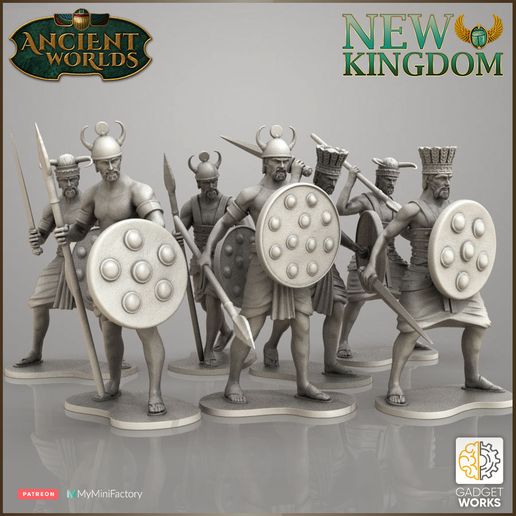 🆕 New Kingdom Egyptian Sherden Mercenaries・ 3D File for 3D printing・Cults