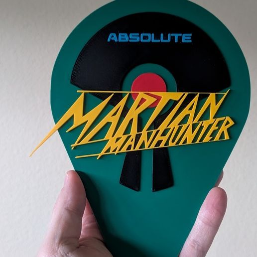 👾 Absolute Martian Manhunter Emblem + Logo・free STL file for 3D ...