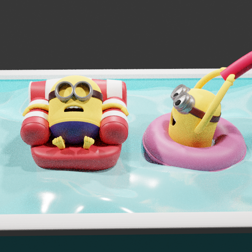 🎱 minions pool / swimming pool・ STL File for 3D printing・Cults