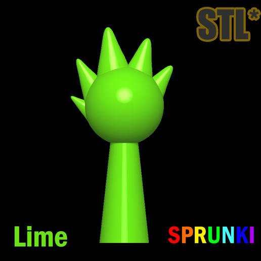 STL file Sprunki Incredibox OWAKCX Lime STL 3D Character Fanart 🦸 ・3D ...
